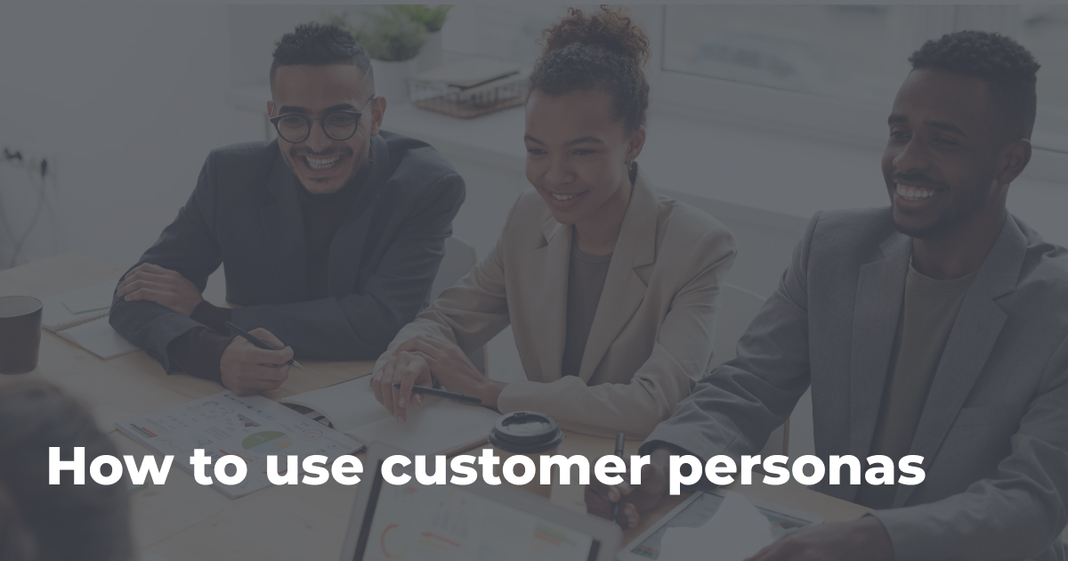 How to use customer personas +Example