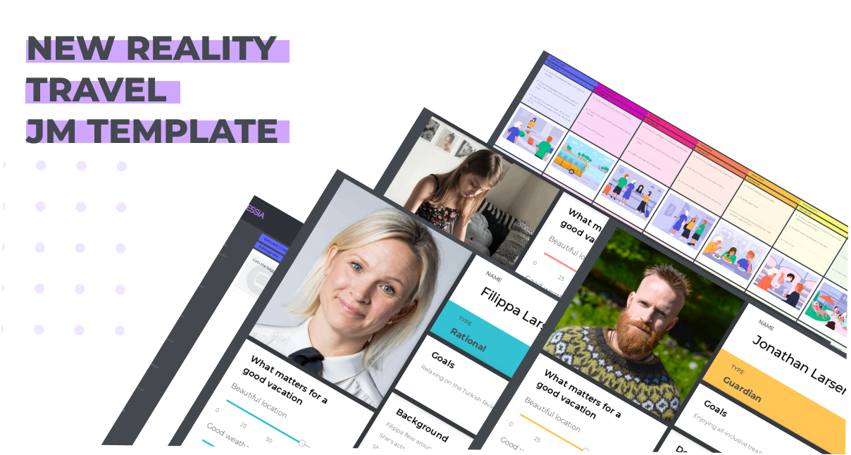 New freebie: modern reality travel journey map template
