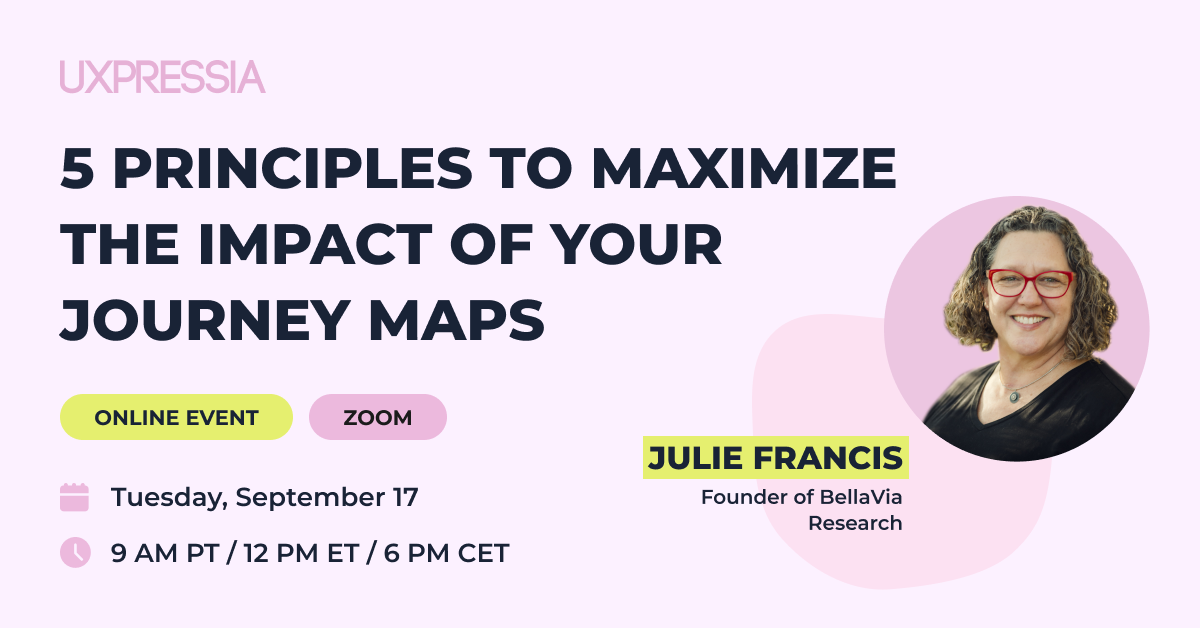 New Event: How to make the most of the journey map impact